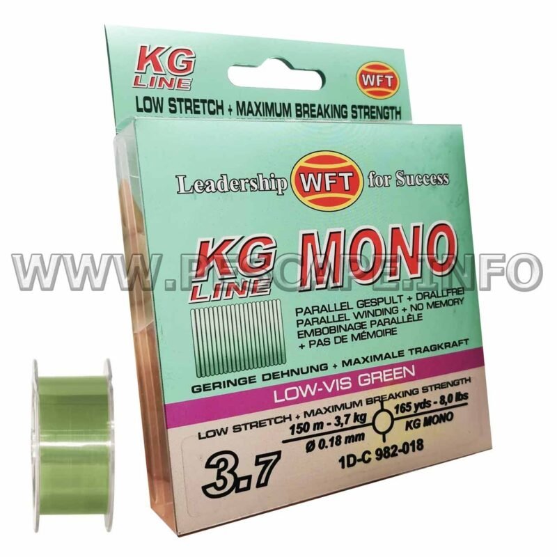 Monofilamento Sedal WFT KG Mono baja visibilidad verde 150m 0.18mm - PescaPe Fishing | Tienda ...