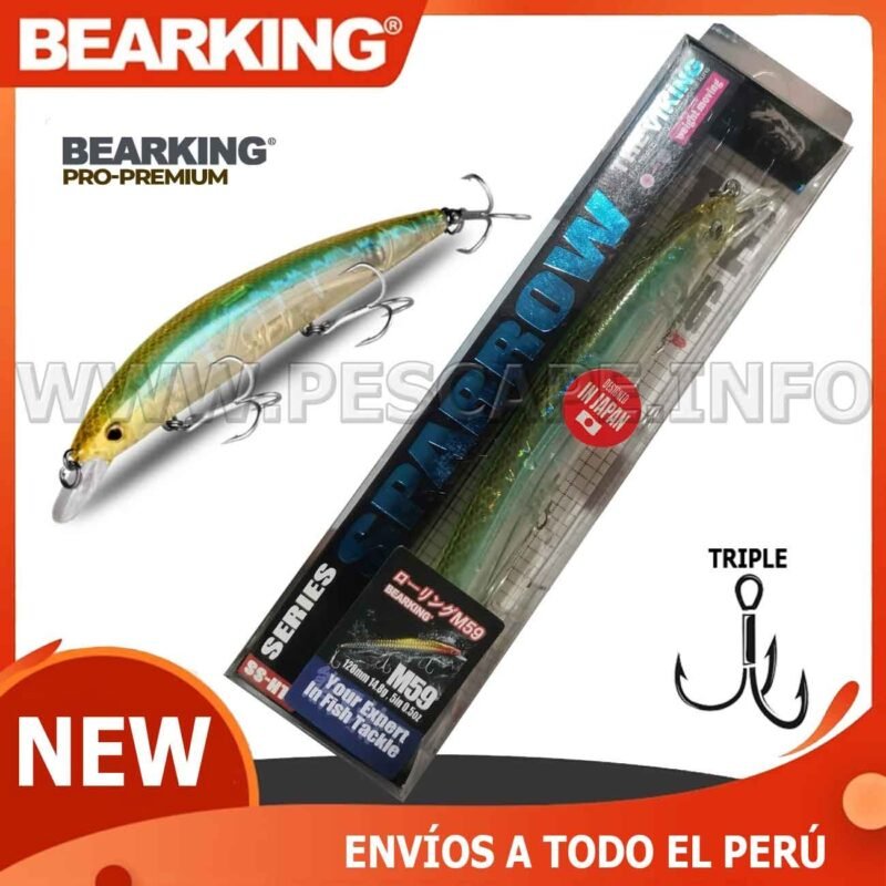 Señuelos de Pesca BEARKING de calidad profesional 2024 Model M59 ...